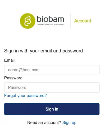 New OmicsBox Login Dialog - Bioinformatics Made Easy - BioBam