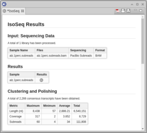 IsoSeq De-Novo Isoform Discovery with OmicsBox | BioBam