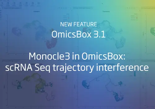 Monocle3 in OmicsBox: scRNA Seq trajectory interference BioBam