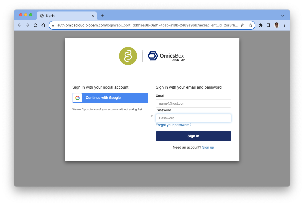 OmicsBox Sign-Up Activation Tutorial - BioBam