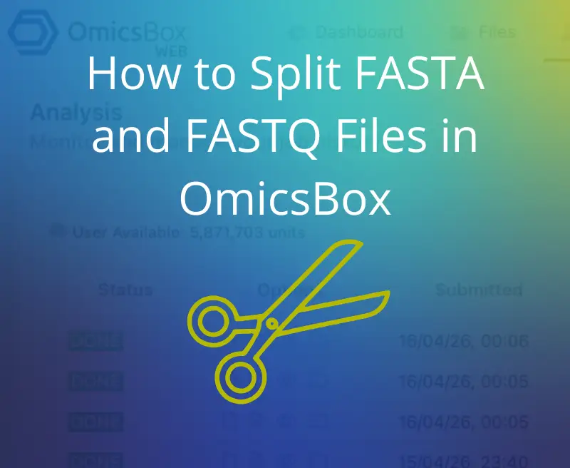 How to Split FASTA and FASTQ Files in OmicsBox - BioBam